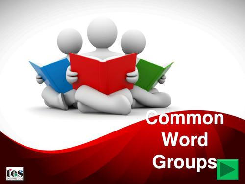 Common Word Groups | Teaching Resources