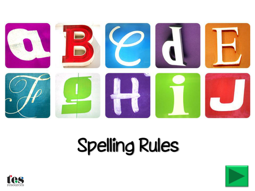 Spelling Rules Presentation | Teaching Resources