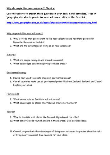 Why do people live near volcanoes? | Teaching Resources