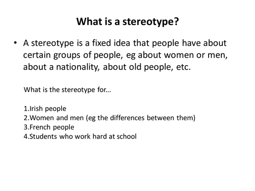 Stereotyping Teenagers by he4therlouise - Teaching Resources - TES