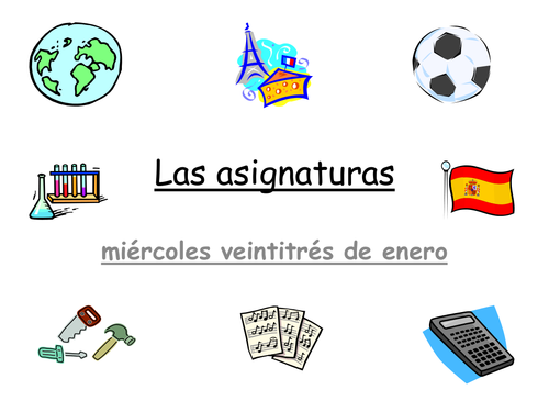 Las asignaturas | Teaching Resources