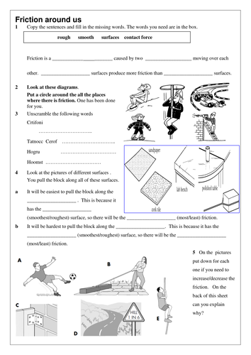 Friction around us | Teaching Resources