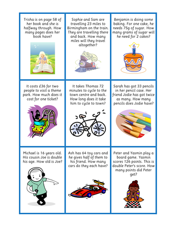 Doubles and Halves Word Problems | Teaching Resources Doubles and Halves Word Problems | Teaching Resources