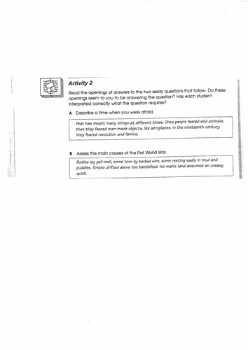 Essay Writing Guidance Part 2 | Teaching Resources