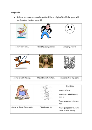 2/4 - Mira 2 Express: Making Excuses in Spanish | Teaching Resources