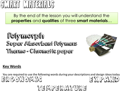 Smart Materials Design lesson | Teaching Resources
