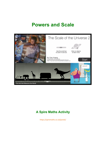 Powers of 10, Scale and the Universe | Teaching Resources