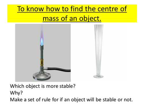 Centre of mass | Teaching Resources