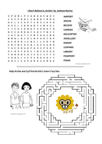 The Maze Runner Word Search by - UK Teaching Resources - TES