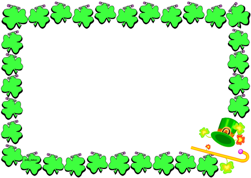St. Patrick's Themed Lined Paper and Pageborder | Teaching Resources