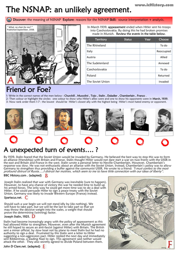 The Nazi-Soviet Pact | Teaching Resources