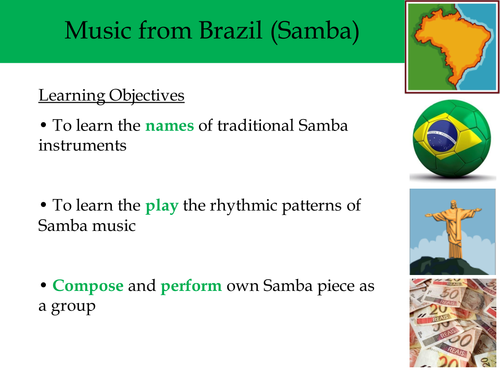 Introduction to Samba music | Teaching Resources