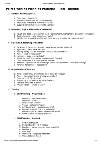 Paired writing - Planning | Teaching Resources