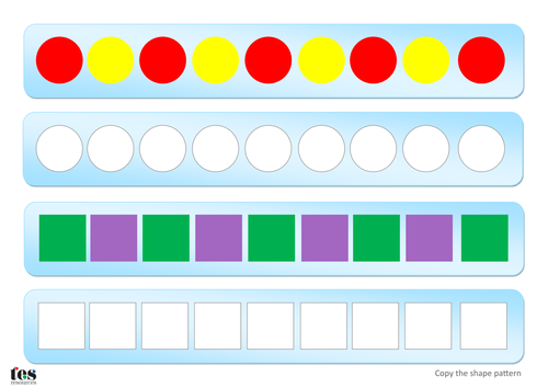 Copy the Shape Patterns - TEACCH Activity by tesAutism - Teaching ...