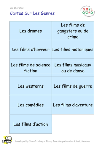 French Film - Les Choristes | Teaching Resources