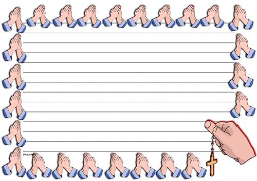 Easter Themed Lined paper and Pageborders | Teaching Resources