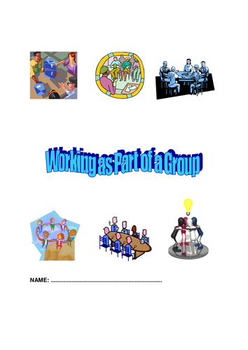 Working as Part of a Group PSD Entry 2 | Teaching Resources