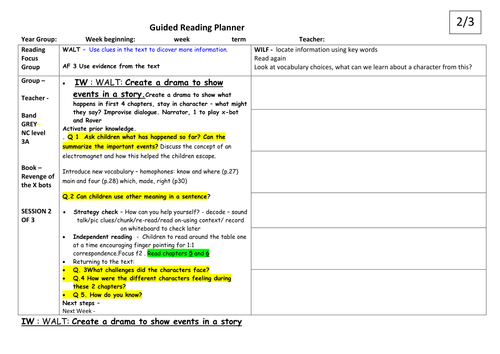Project X REVENGE OF THE X-BOTS 3A | Teaching Resources