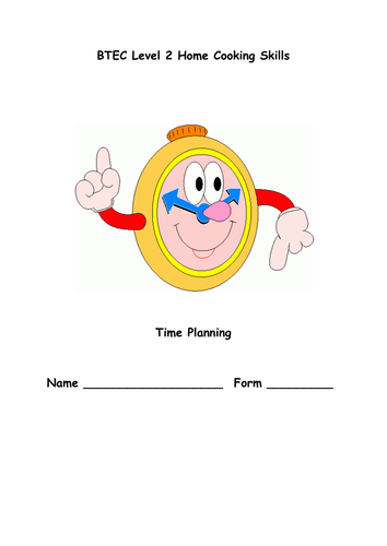 KS4; Time Planning, cooking | Teaching Resources