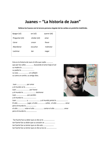 KS4 Spanish - preterite tense song | Teaching Resources