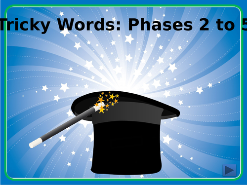 Magician's Hat Tricky Words - Phases 2 to 5 | Teaching Resources