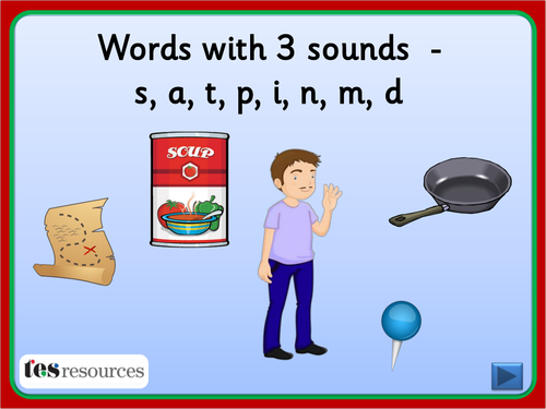 Spelling words with 3 Sounds - Phase 2, set 1 | Teaching Resources