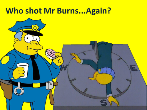Who Shot Mr Burns..Again!! Intro to Encryption | Teaching Resources