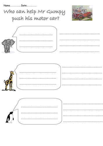 Mr Gumpy's Motor Car by beckyjanehutchings - Teaching Resources - Tes