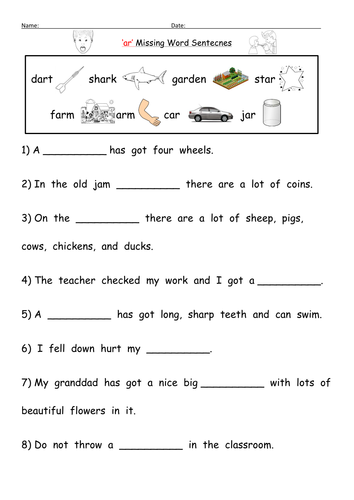 AR Digraph Worksheets AR by barang | Teaching Resources AR Digraph Worksheets AR by barang | Teaching Resources
