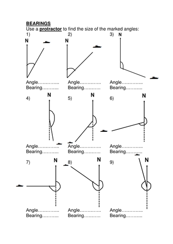 Introduction to Bearings by ptarmigan - Teaching Resources - Tes