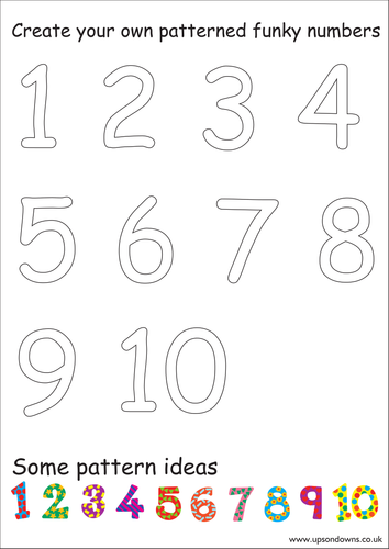 Funky Patterned Numbers | Teaching Resources