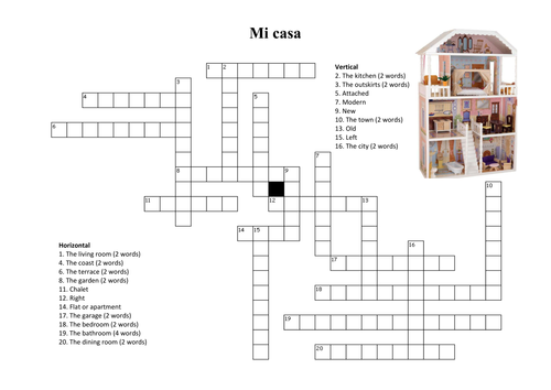 Secondary Spanish resources: house
