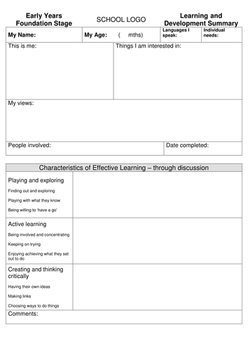 Reception End of Year Report Format by LouNQT - Teaching Resources - Tes Reception End of Year Report Format by LouNQT - Teaching Resources - Tes