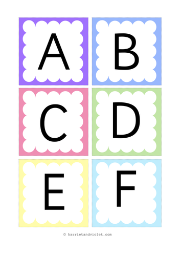 Instant Display Title Lettering Lower & Upper Case by HarrietandViolet ...