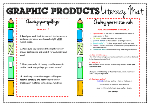 Graphics Literacy Mat | Teaching Resources
