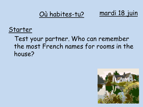 Where do you live? KS3 French lesson | Teaching Resources