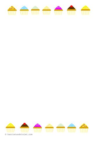 Cupcake Clipart Border