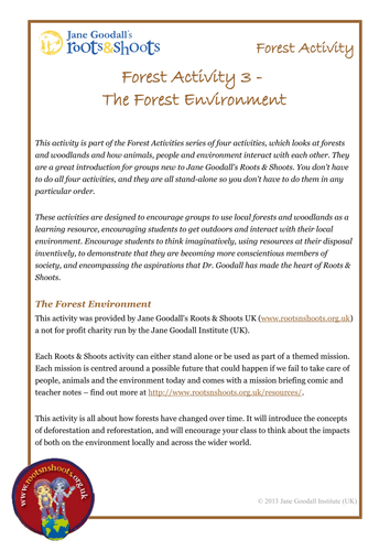 Forest Activity 3: The Forest Environment | Teaching Resources