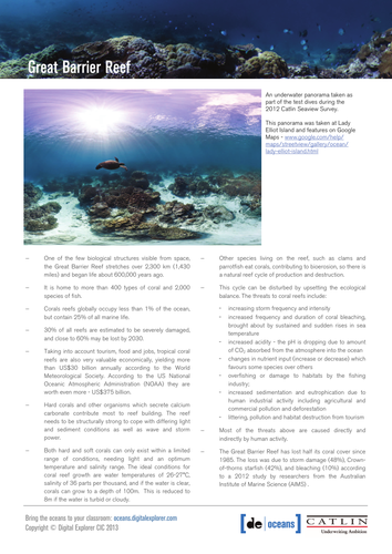 Explore The Great Barrier Reef: Activities by EncounterEdu | Teaching ...