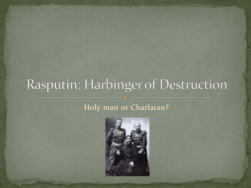 Rasputin and the Russian Revolution | Teaching Resources