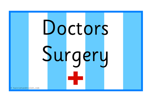 Doctor Role Play Pack Signs and Labels by HarrietandViolet - Teaching ...