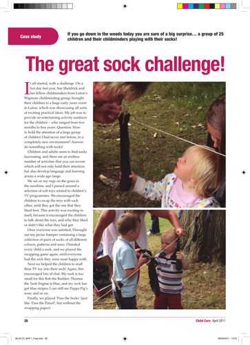 Article - The great sock challenge | Teaching Resources