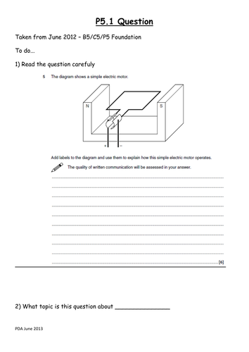 P5 OCR Extended answer practice | Teaching Resources