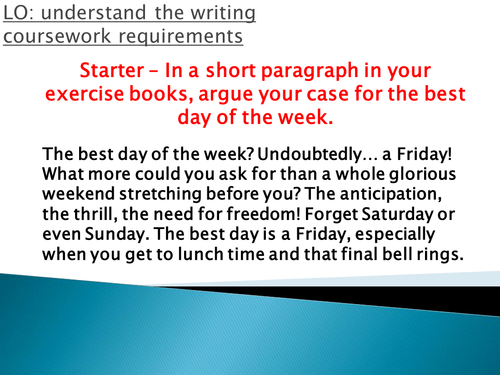 Cambridge Igcse Writing Coursework Teaching Resources