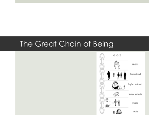 Great Chain of Being Powerpoint | Teaching Resources