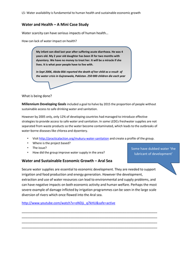 Water Conflicts Lesson 5 | Teaching Resources