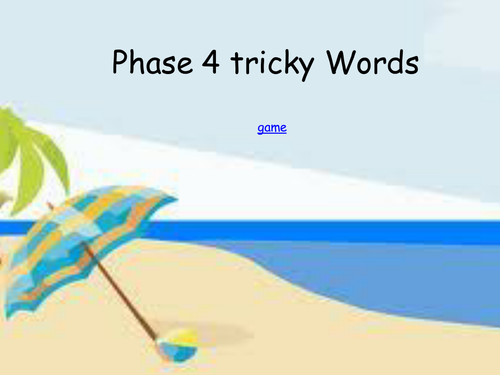 Phase 4 High Frequency Word Presentation | Teaching Resources