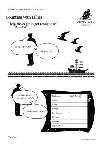 Cutty Sark - KS1 Maths - Captain's Task | Teaching Resources
