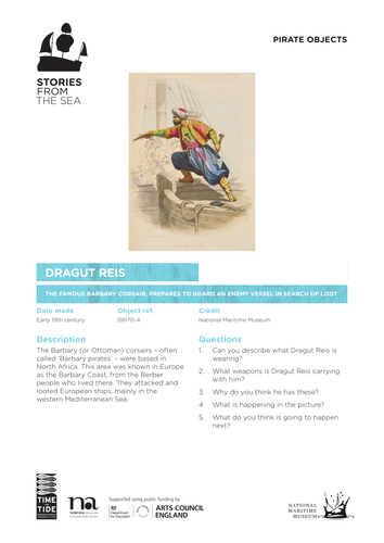 Pirate Images - Dragut Reis | Teaching Resources