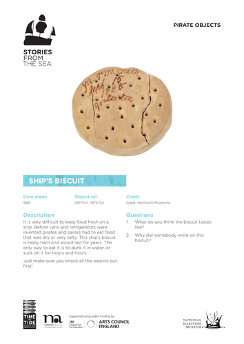 Pirate Images - Ship's Biscuit | Teaching Resources